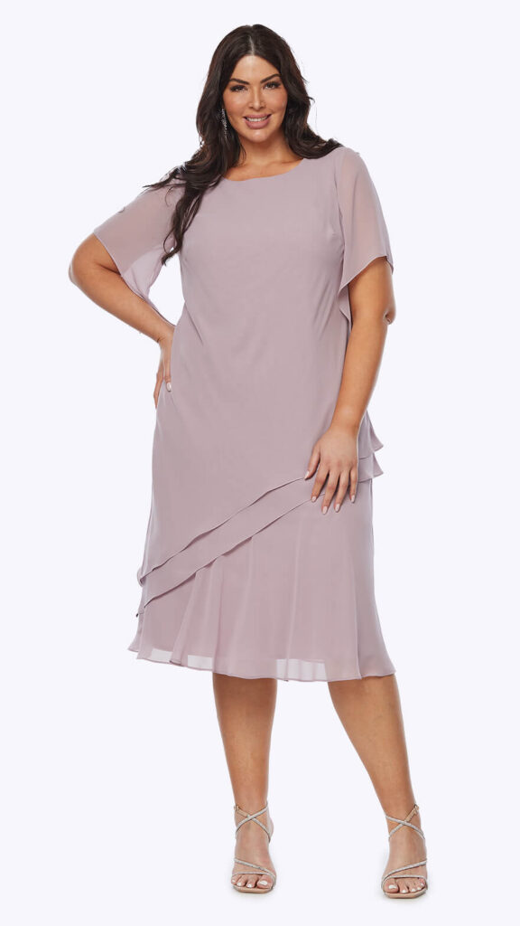 Layla Jones Rose Chiffon Layered Dress LJ0536 – Shop 221